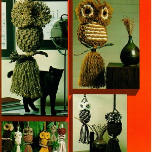 Rascals! 3-dimensional Macrame Owls by Diane Best / 13 Patterns How to ...