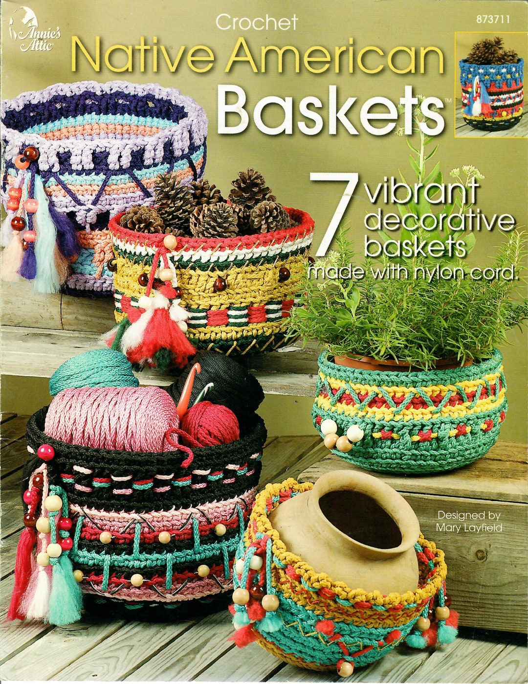 Native American Crochet Baskets Made With Macrame Cord by Mary Layfield ...