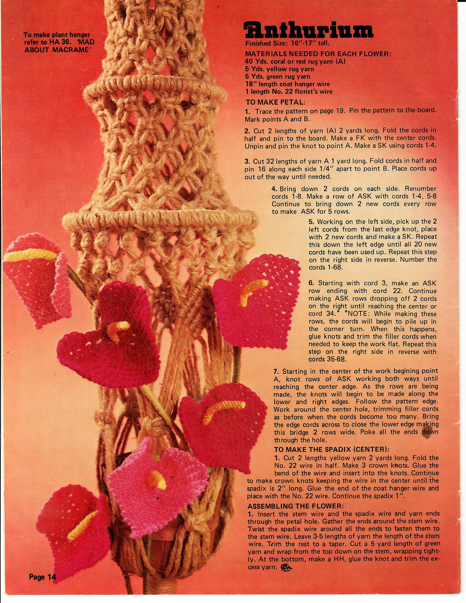 Fiber Flowers Macrame Weaving Crochet Pattern Book / 10 - Etsy