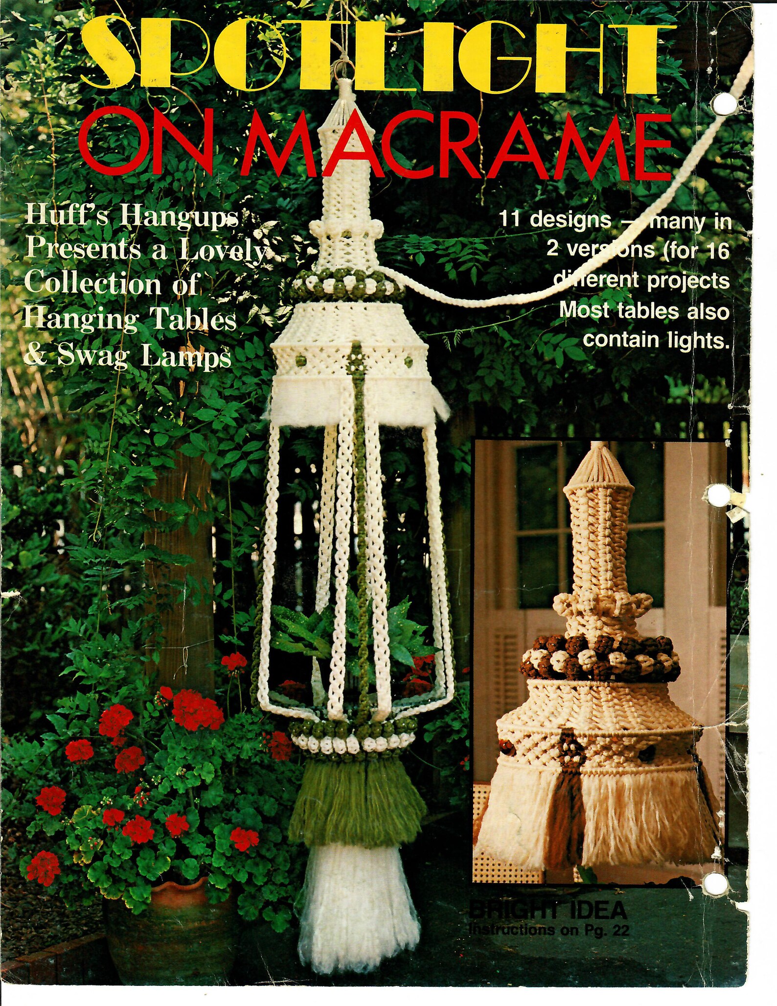Spotlight on Macrame Pattern Book / Vintage '70 / Instructions How to ...