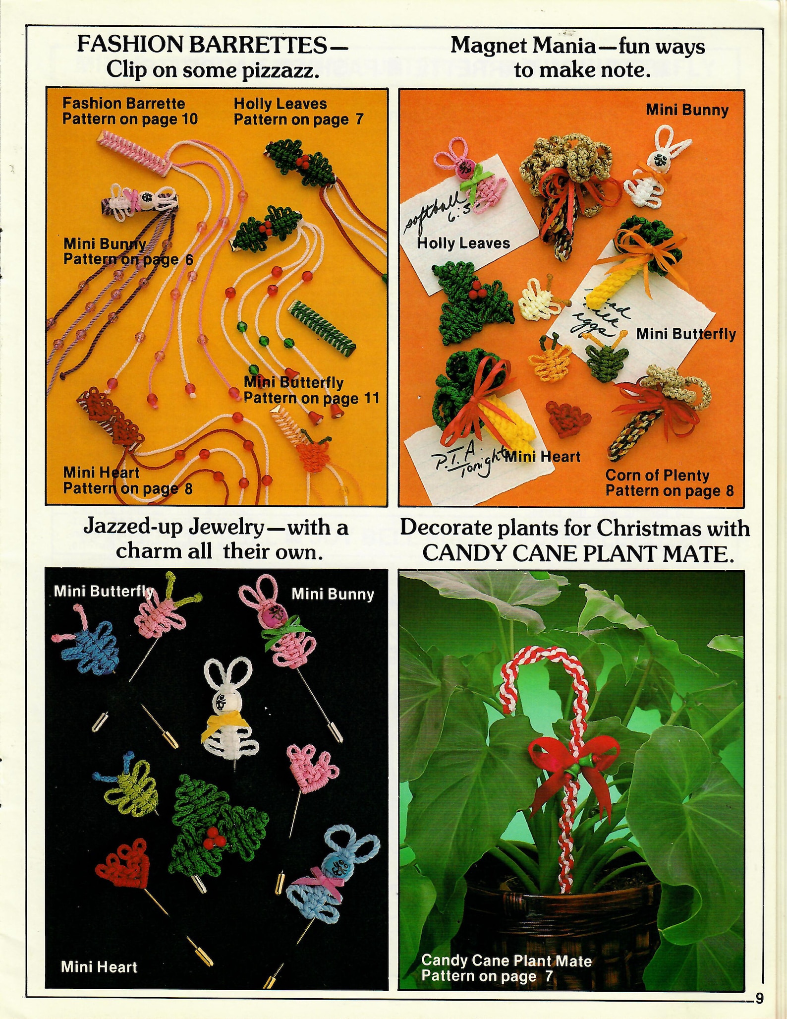 Knots of Fun for the Holidays: Vintage '70s Craft Pattern Book (PDF ...