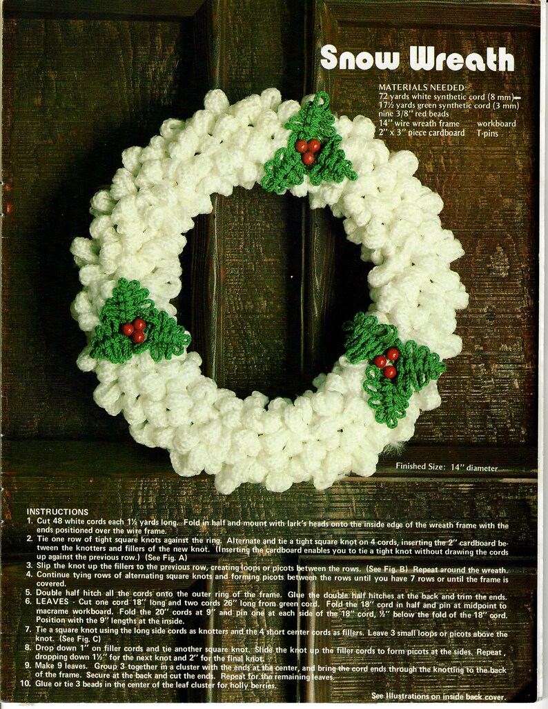 Deck the Halls With Macrame Pattern Book / 70s Vintage Macrame Tutorial ...