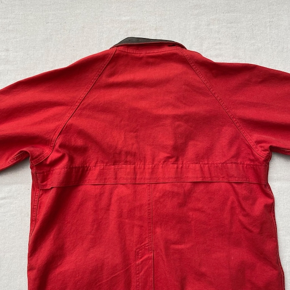 Vintage Woolrich Red Canvas Barn Coat, Men's Size Lar… - Gem