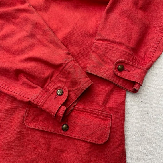Vintage Woolrich Red Canvas Barn Coat, Men's Size Lar… - Gem