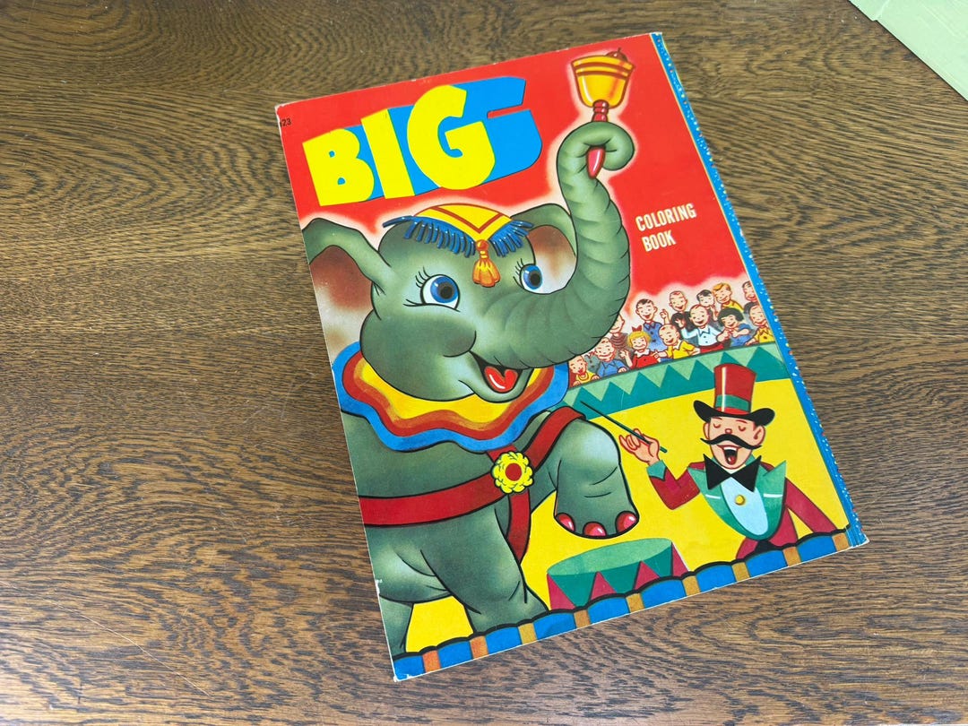Vintage Coloring Book - "big Coloring Book" - Reuben H. Lilja & Co ...