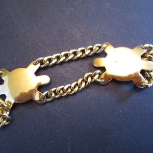 Vintage Gold Metal Turtle Belt Necklace Turtle Link Belt 36 Adjustable ...