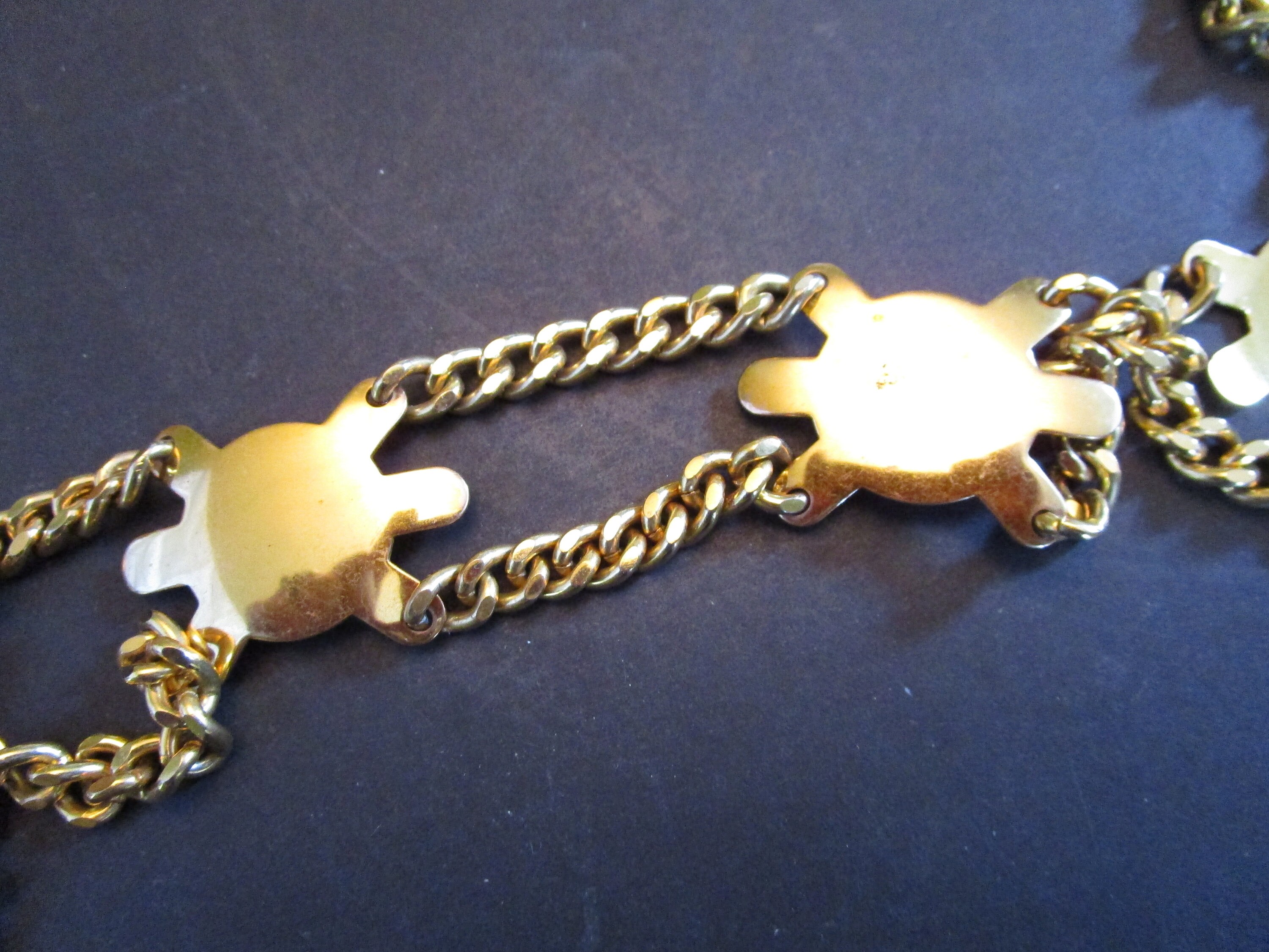 Vintage Gold Metal Turtle Belt Necklace Turtle Link Belt | Etsy
