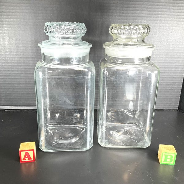 Vintage Storage Jars - Etsy