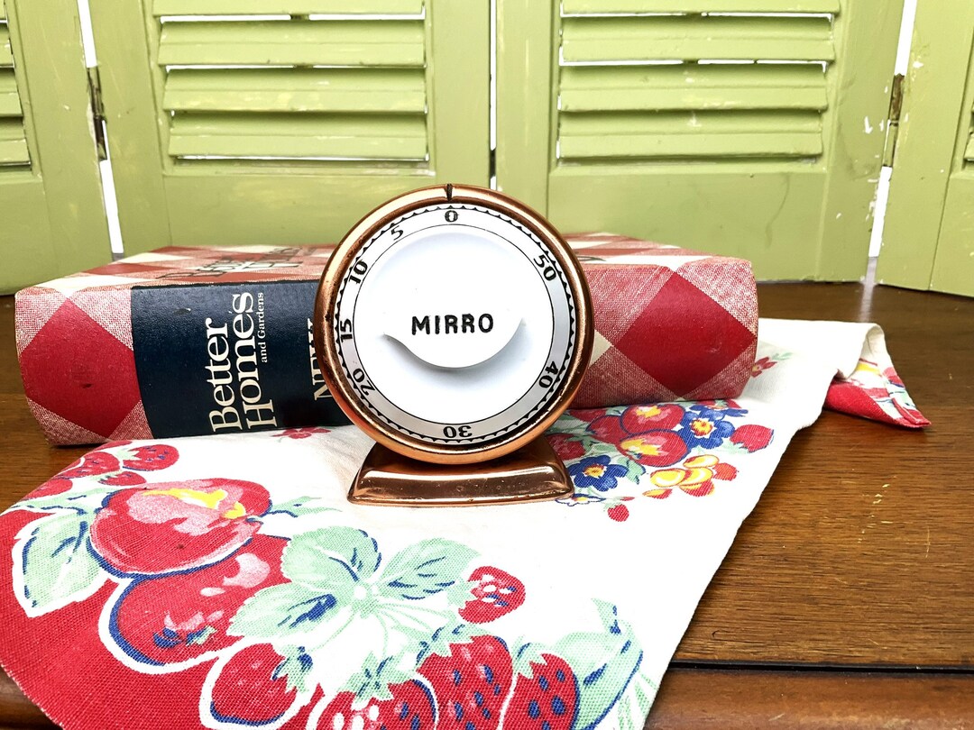 Vintage Robertshaw Lux Mirro Kitchen Timer With Copper Finish Mid ...