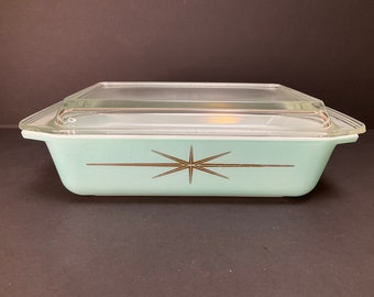 RARE Pyrex Holy Grail Turquoise Atomic Starburst 575B Space - Etsy