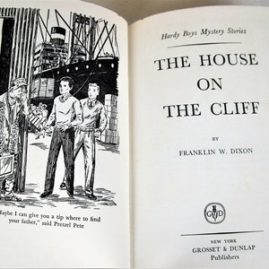 Vintage Hardy Boys "the House on the Cliff" W/dust Jacket - Volume 2 ...