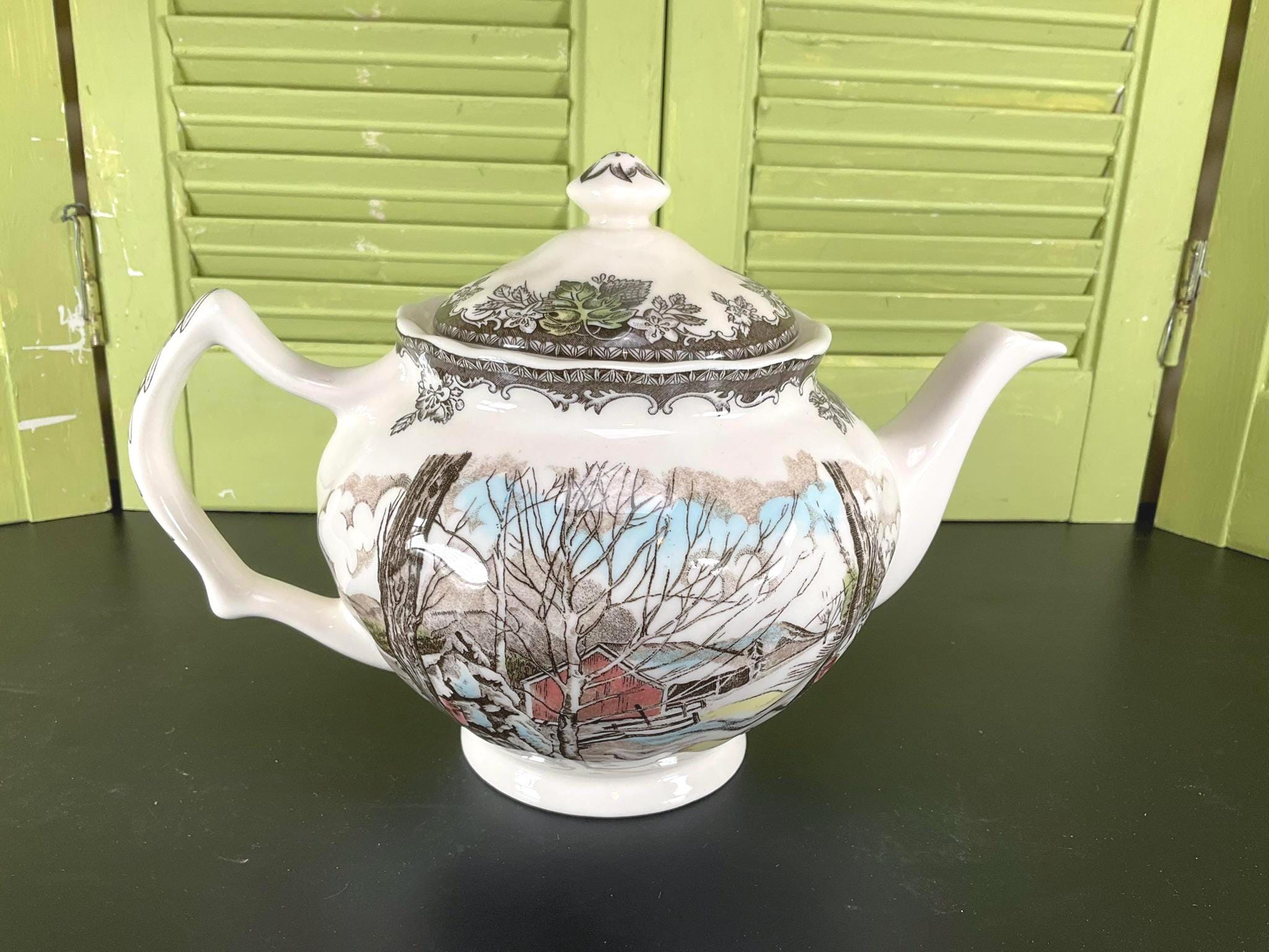 Vintage Johnson Bros Friendly Village - Your Choice- Teapot - Cream ...