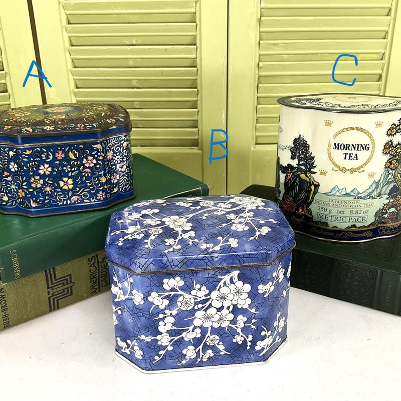 Vintage Tea Tins - Etsy