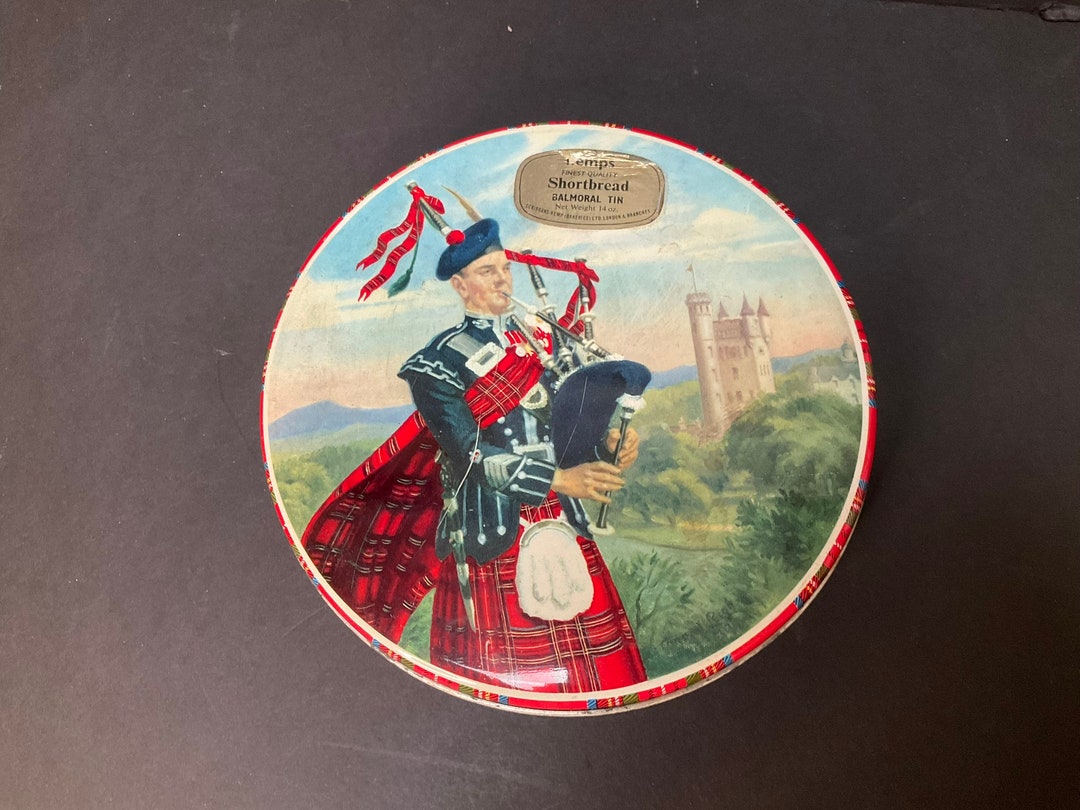 Vintage Kemps Shortbread Balmoral Tin Tartan Plaid Tin With Scottish ...