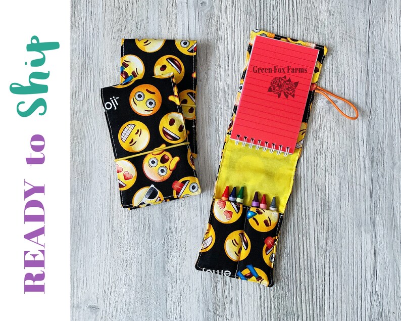 Kids Coloring Set Emojis Mini Art Set Girls Drawing Kit Art | Etsy