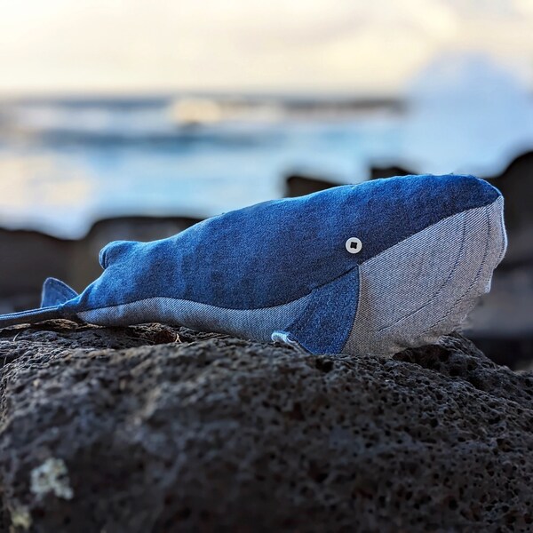 Denim Whale - Etsy