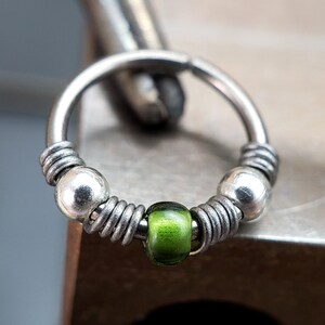 Studded Delicate Beaded Nose Ring Choose the Color Nickel-free Nose ...