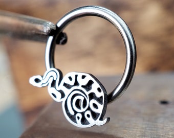 Snake nose ring | Etsy