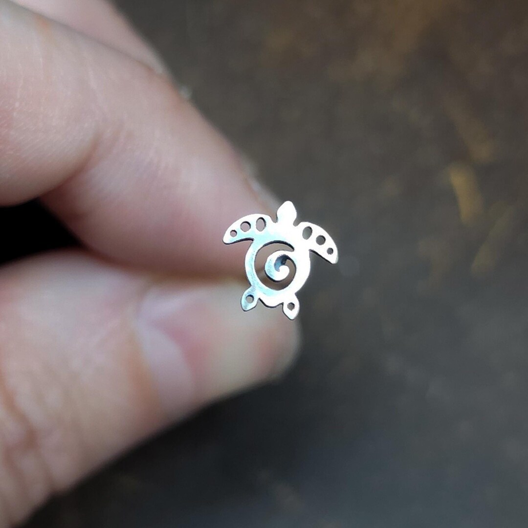 Spiral Sea Turtle Nose Stud Earring Nose, Helix, Conch & Tragus ...