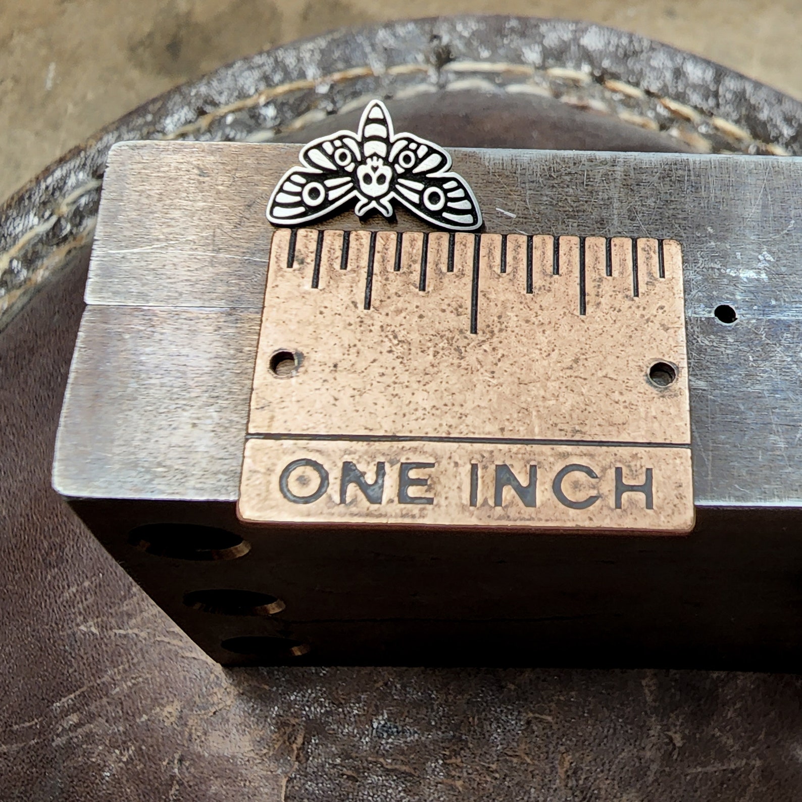 Skull Moth Ring for Septum & Daith Piercings, Death's Head Moth Captive ...