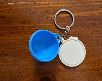 Tupperware Key Chain,new,key Chain,pill Box,pill Case,pill Holder,mini ...