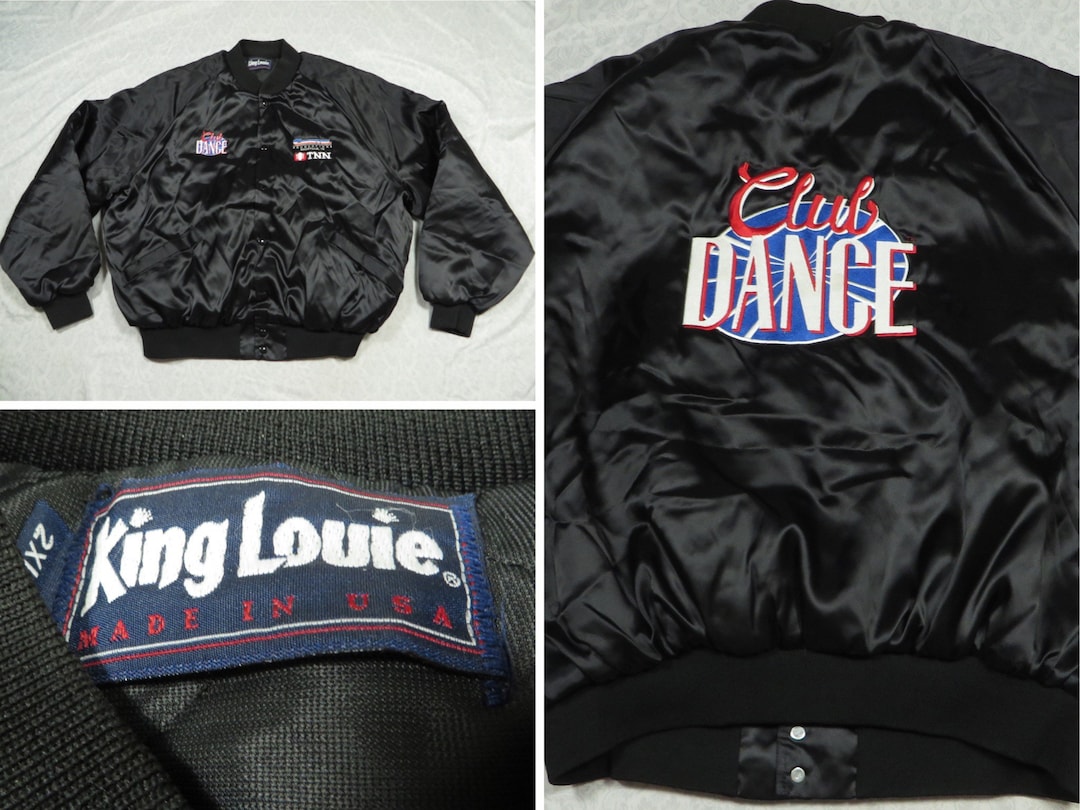 Vintage Club Dance Jacket Black Satin TNN Tv Show Country - Etsy