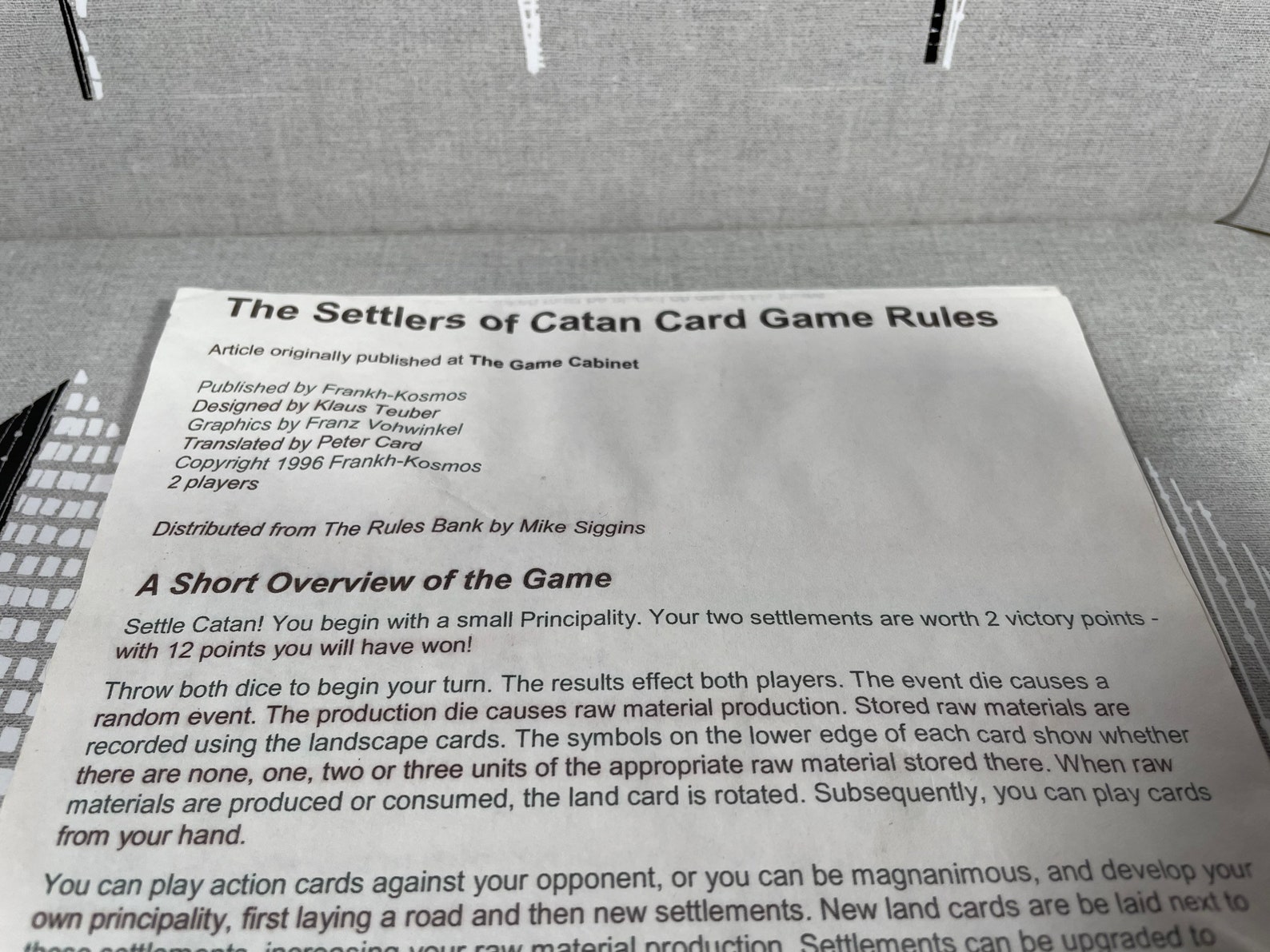 Settlers of Catan Card Game Dutch Version Kolonisten Kaartspel - Etsy