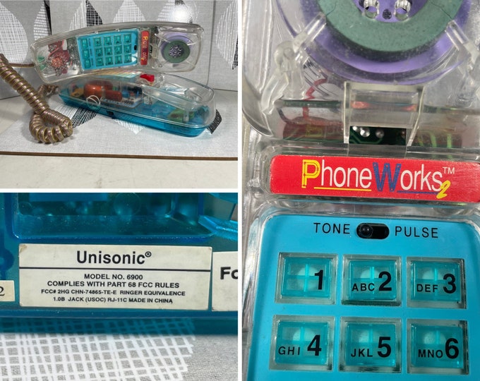 Unisonic Clear Telephone 6900 90’s Home Phone Analog - Etsy