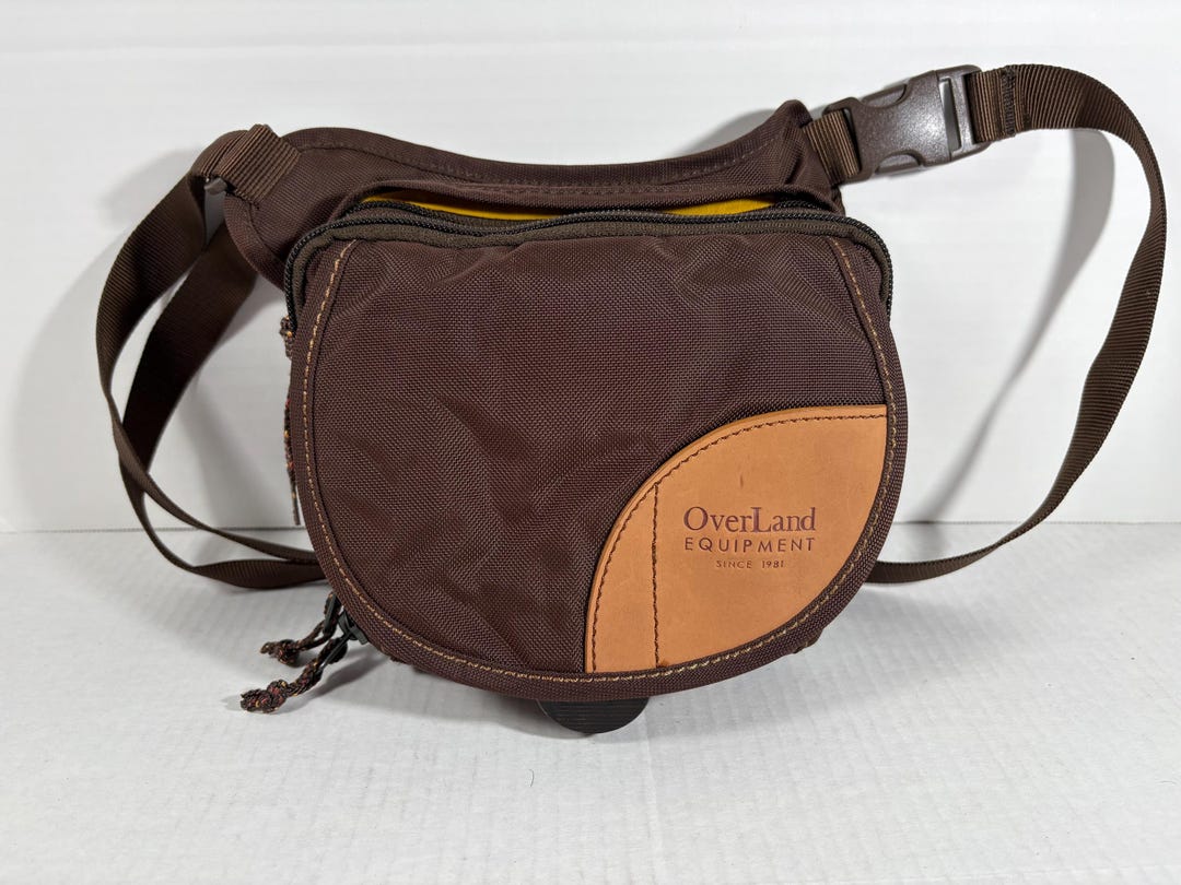 Vintage Overland Equipment Small Side Bag Crossbody Brown Yellow Y2k ...