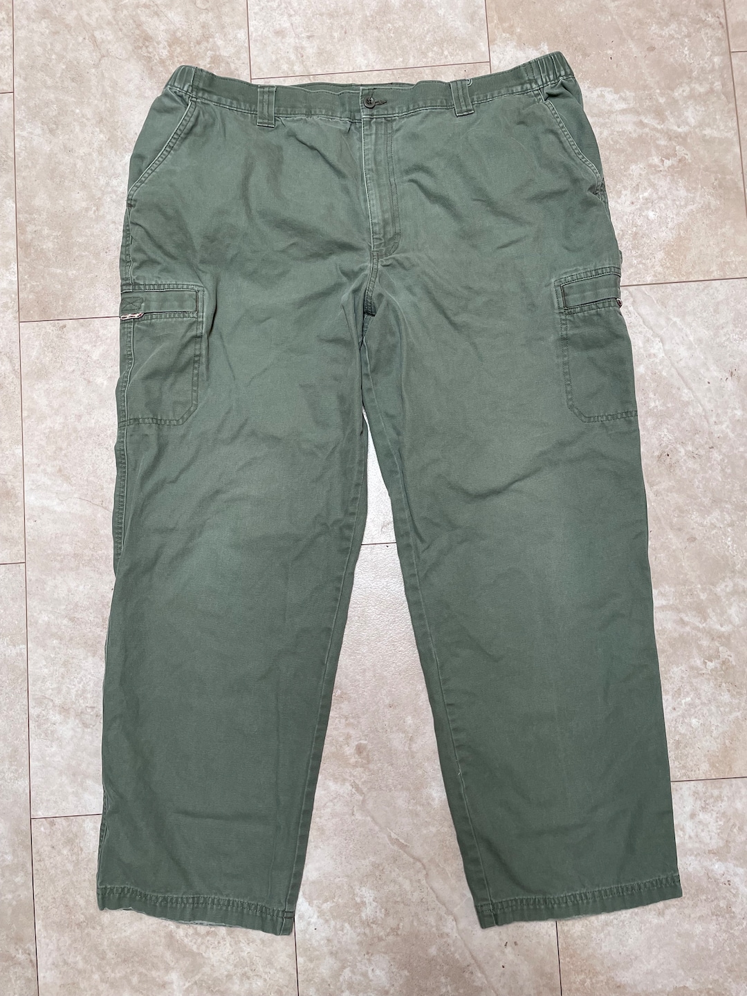 Vintage Llbean Cargo Pants Green Olive Cotton Y2k 2000’s Men’s 42 X 31 XXL - Etsy