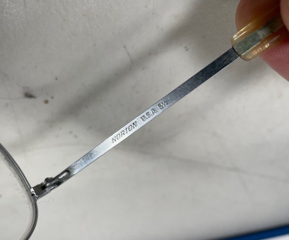 Vintage Norton Aviator Frames Pilot Silver Clear Lens… - Gem