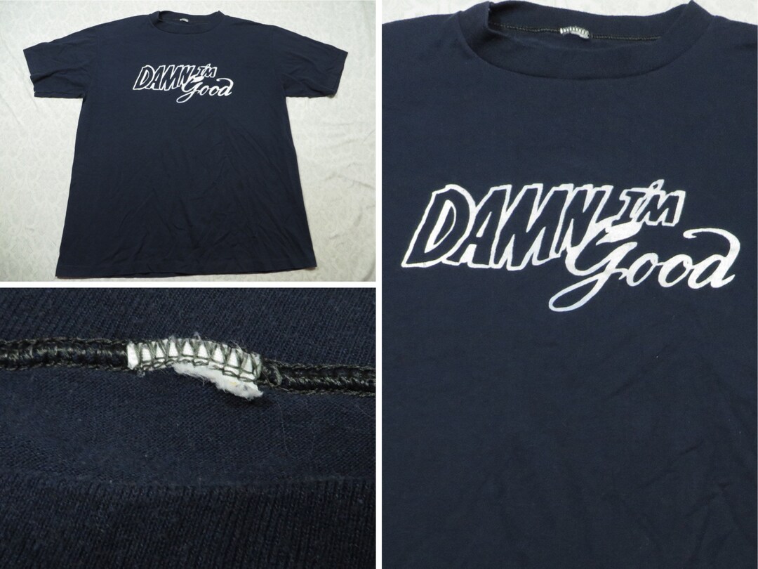 Vintage Damn Im Good Tee Shirt Blue 80's Made in USA - Etsy
