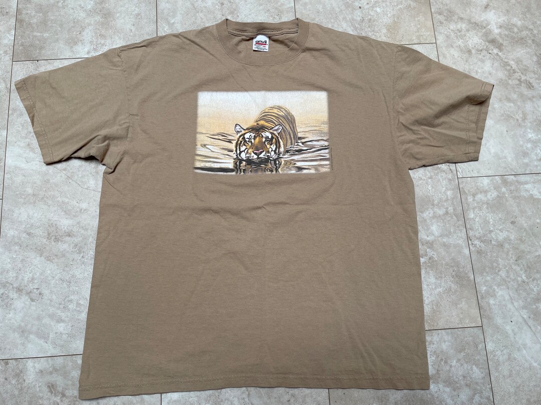 Vintage Tiger Tee Shirt Rusty Rust Applejack Anvil 90's Men's XXL - Etsy