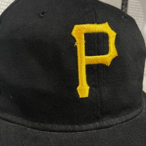 Vintage Pittsburgh Pirates Hat Black Yellow P Logo Snapback Cap 90’s - Etsy