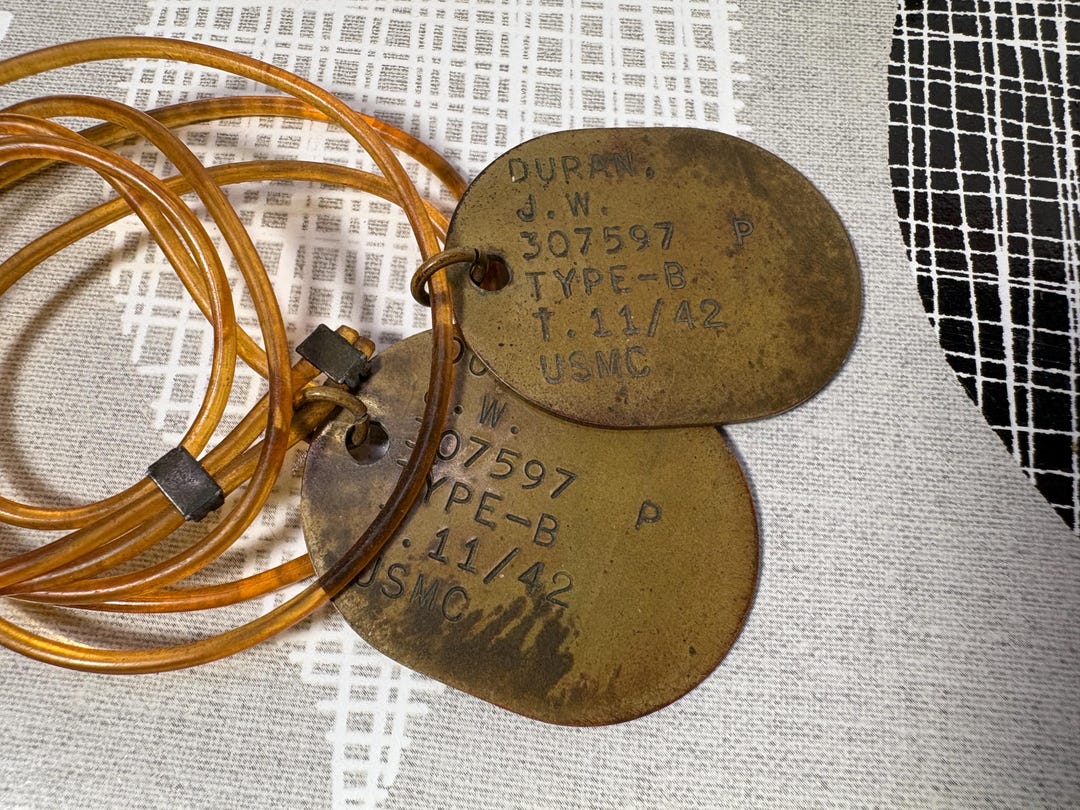 WWII USMC Dog Tags: Original Marines WW2 - Etsy
