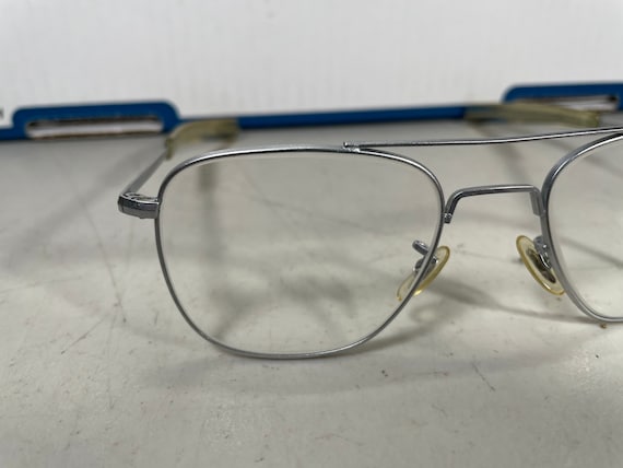 Vintage Norton Aviator Frames Pilot Silver Clear Lens… - Gem