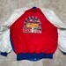 Vintage Desert Storm Jacket Red White Blue Bomber Satin 90's XL Made in ...