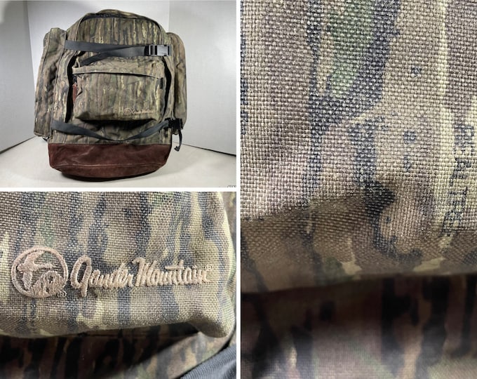Vintage Gander Mountain Backpack 90's Realtree Camo Bag Pack Large Made ...