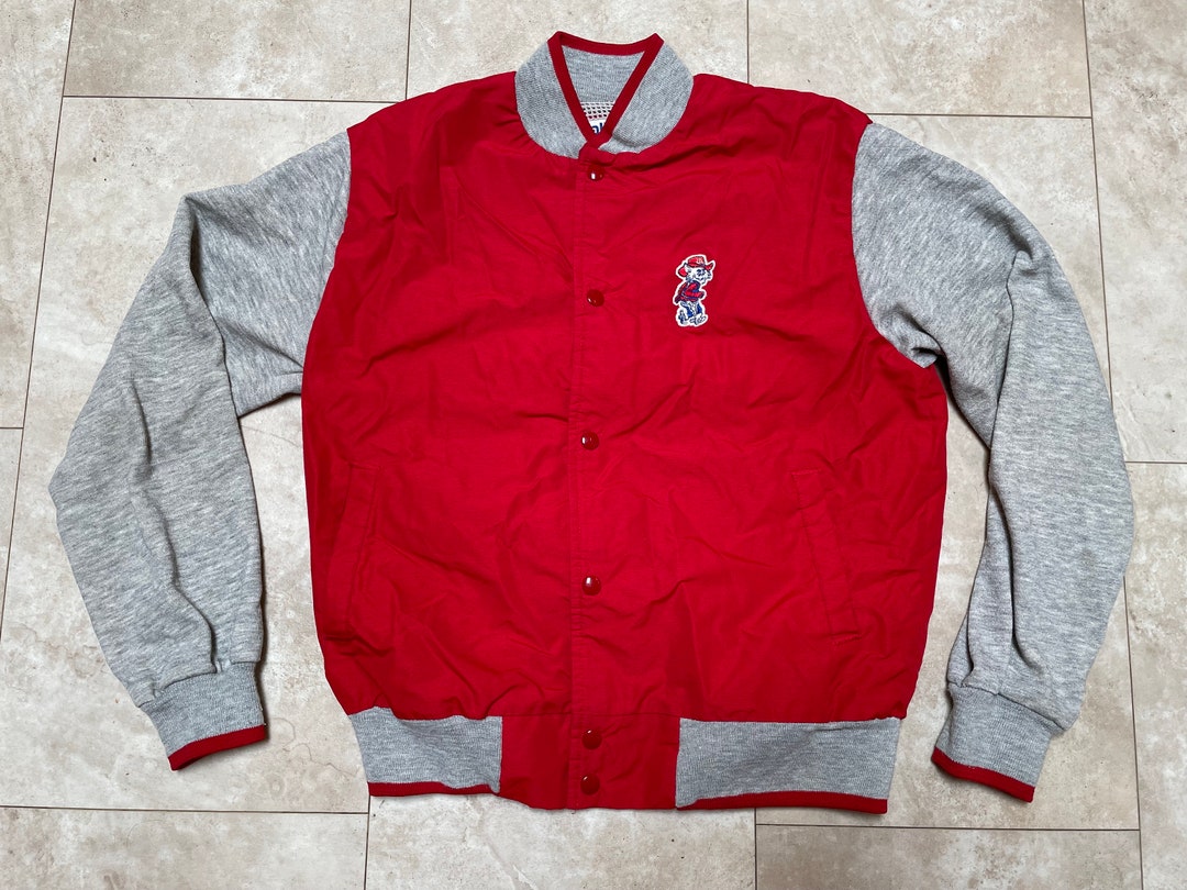 Vintage Chalk Line Jacket Arizona Wildcats Wilbur Red Grey 80's Men's ...