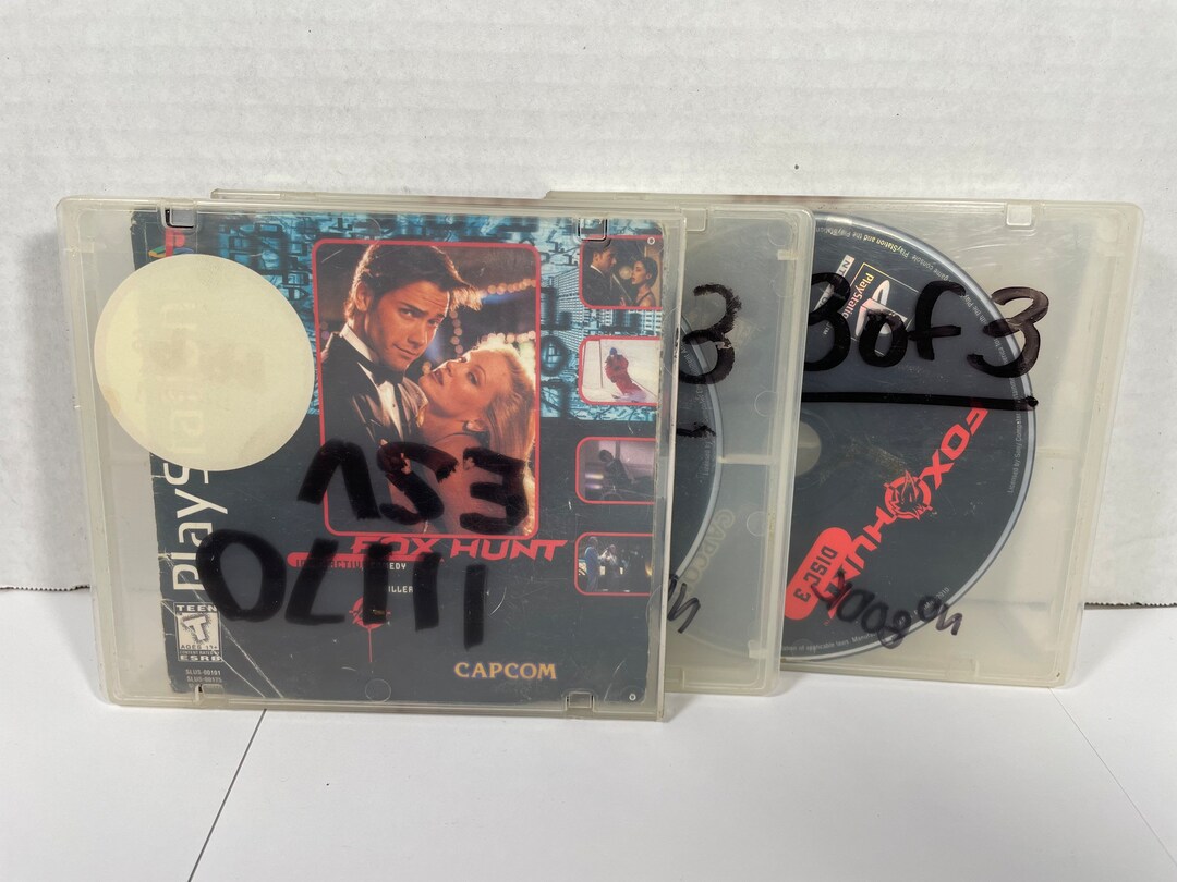 Fox Hunt PS1 Game Playstation Rare Used Loose Discs and Manual - Etsy