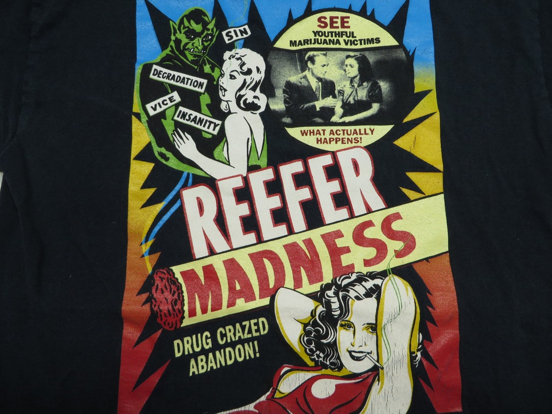 Vintage Reefer Madness Tee Shirt Black Tennessee River 2000's Men's ...