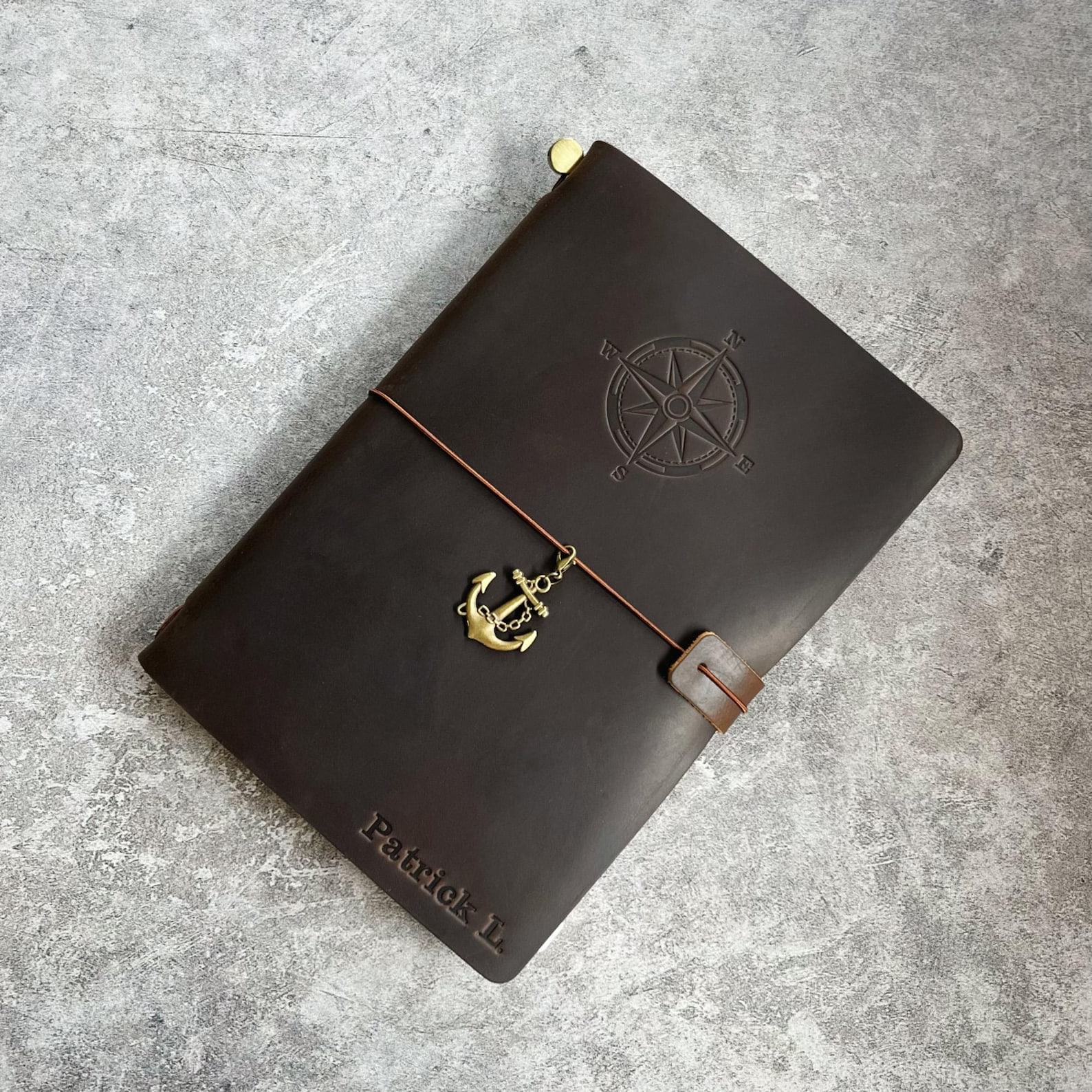 Personalized A5 Leather Journal Notebook, Travel Journal Notebook ...