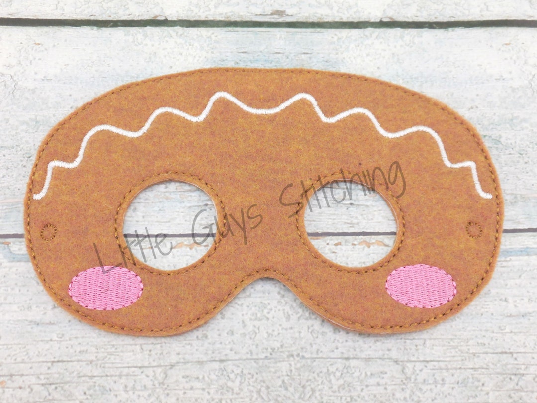 Gingerbread Man Mask - Gingerbread Mask - Gingerbread Girl ...