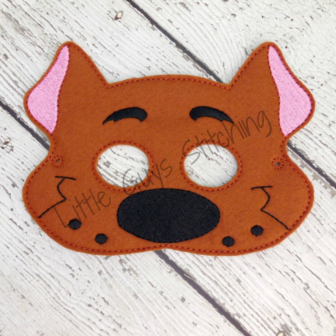 Brown Great Dane Puppy Halloween Mask, Childrens Pretend Play Dress up ...