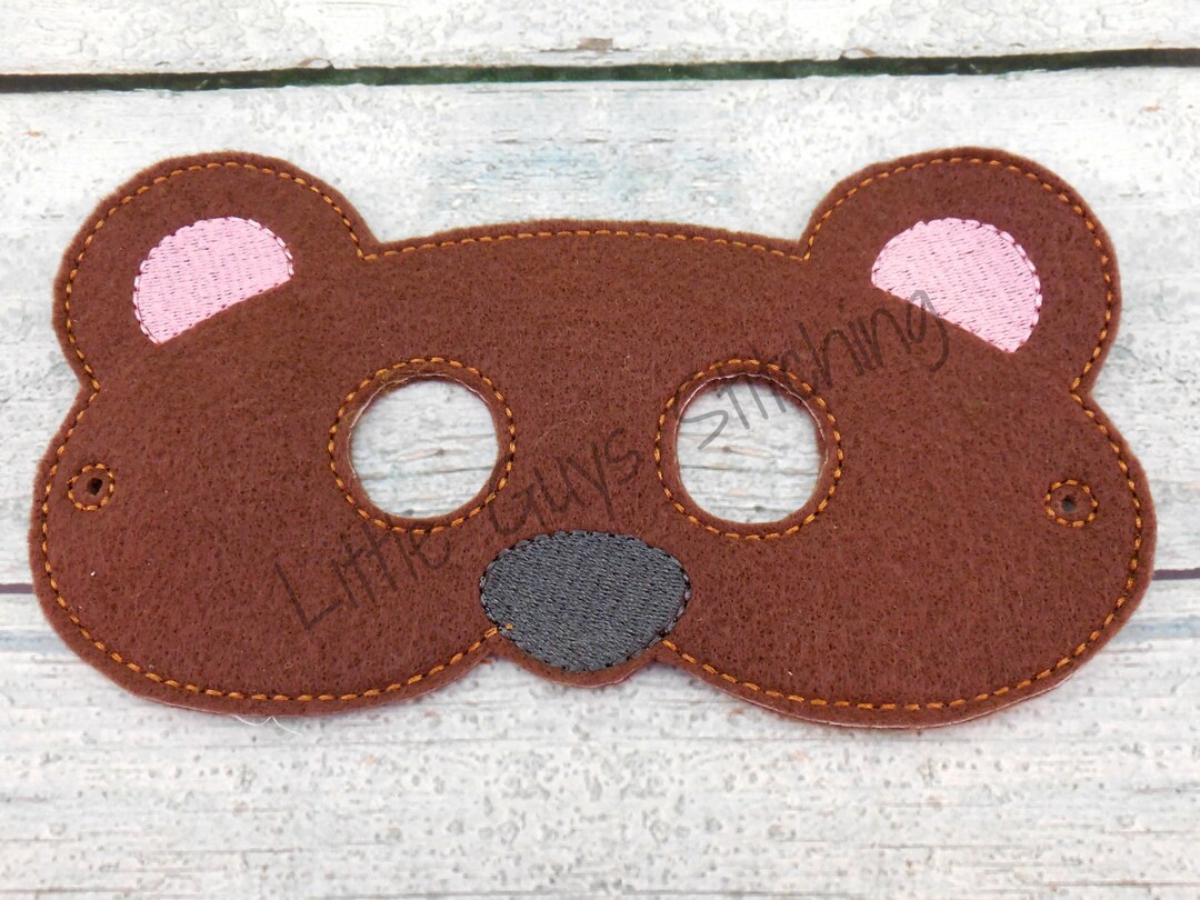 Transform Into a Wild Brown Bear With This Children's Felt Mask - Etsy