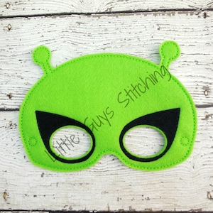 Handmade Alien Felt Children's Cosplay Mask - Halloween Costume Fun ...