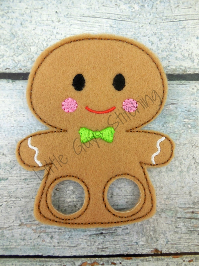 Gingerbread Boy Finger Puppet Gingerbread Man Holiday Finger - Etsy