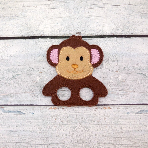 Monkey Finger Puppet - Etsy