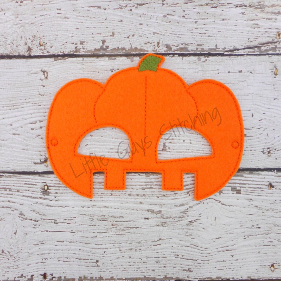 Handmade Felt Jack-o-lantern Mask for Halloween Costume - Etsy