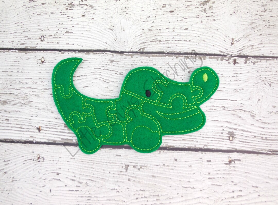 Alligator Felt Puzzle, Quiet Game, Montessori Learning, Easter, Easter ...